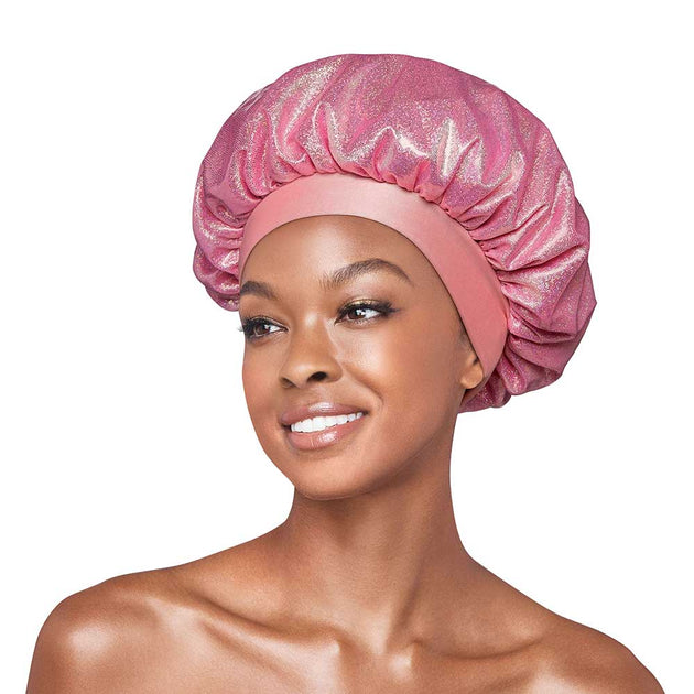 RED Glitter Bonnet LUXURY HOLOGRAM FABRIC | AVA NEW YORK
