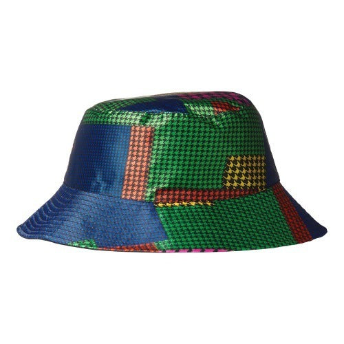 KEYSHIA COLE X Reversible Satin Bucket Hat-PATCHWORK | AVA NEW YORK